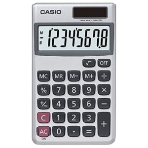 casio sl-300sv solar powered standard function calculator