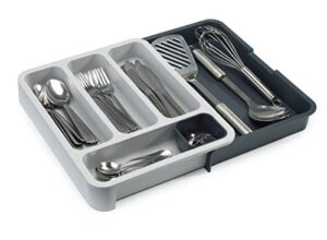 joseph joseph 85042 drawerstore expandable cutlery tray, gray