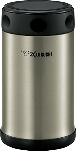 Zojirushi Steel Food Jar, 25-Ounce, Black/Stainless