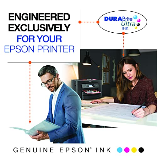 EPSON T822 DURABrite Ultra Ink High Capacity Cyan Cartridge (T822XL220-S) for Select Epson Workforce Pro Printers