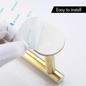 KES Gold Paper Towel Holder Under Cabinet Mount Adhesive Paper Towel Roll Holder for Kitchen Stick on Wall SUS 304 Stainless Steel, A7170S30-BZ