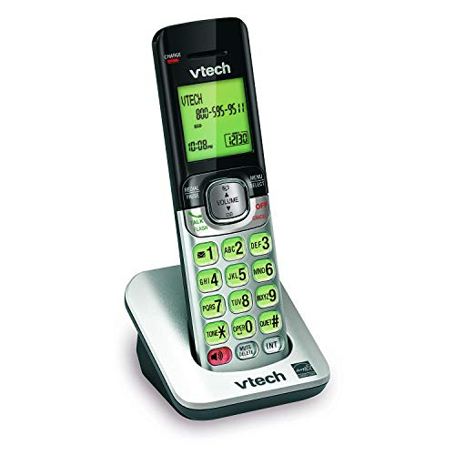 VTech CS6509 Accessory Cordless Handset, Silver/Black | Requires VTech CS6519 or CS6529 to Operate