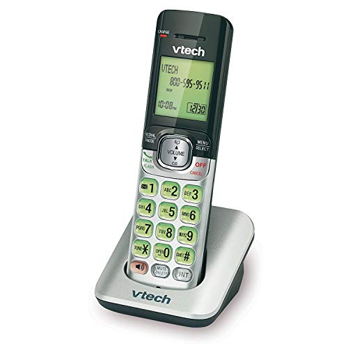 VTech CS6509 Accessory Cordless Handset, Silver/Black | Requires VTech CS6519 or CS6529 to Operate