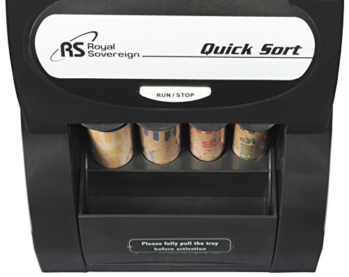 Royal Sovereign Electric Coin Sorter/Counter, Patented Anti-Jam Technology, 1 Row of Coin Counting (QS-2AN)