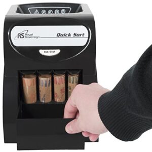 Royal Sovereign Electric Coin Sorter/Counter, Patented Anti-Jam Technology, 1 Row of Coin Counting (QS-2AN)