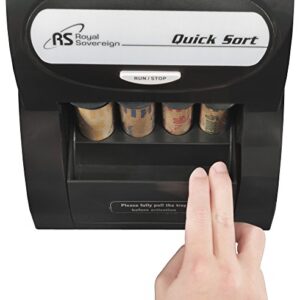 Royal Sovereign Electric Coin Sorter/Counter, Patented Anti-Jam Technology, 1 Row of Coin Counting (QS-2AN)