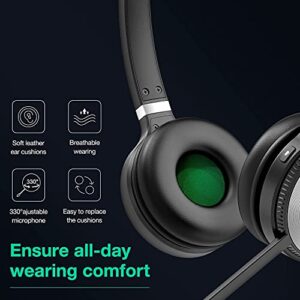 Yealink WH62 Mono Teams Wireless Noise Canceling Headset - Connects and Works with USB Enabled Desk Phones, Computers and Softphones. Headset Includes a 500ft Wireless Range + Intelligent Mute