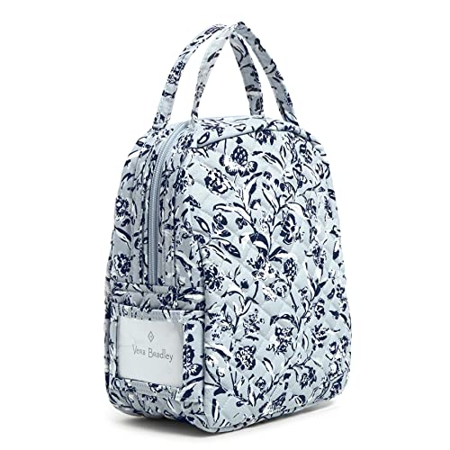 Vera Bradley Bunch Lunch Bag, Perennials Gray-Recycled Cotton