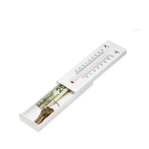 Thermometer Decorative Hide a Key Diversion Hidden Compartment- Secret Hidden Storage - Key Hider Outdoor - Hidden Compartment Container for Coins, Money and Keys