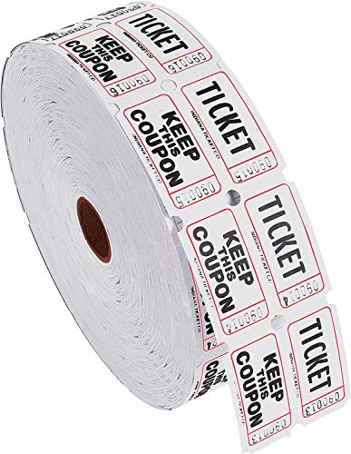 Double Roll Raffle Event Tickets - Full Set of 8 Colors (8 Rolls of 2000 Tickets Each)