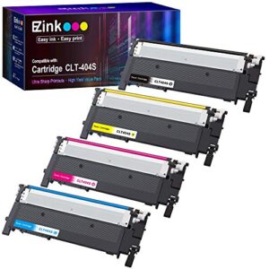 e-z ink (tm) compatible toner cartridge replacement for samsung clt-k404s clt-c404s clt-m404s clt-y404s clt 404s to use with c480fw c430w sl-c430w sl-c480fw sl-c480fn printer tray (4 pack)