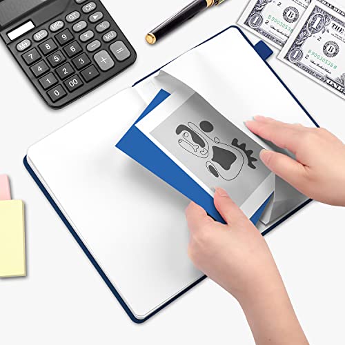 JUBTIC A5 Check Registers for Personal Checkbook, Ledger Transaction Registers Log Book for Small Business. Track Payments, Finances, Deposits, Debit Card and Bank Account - Blue