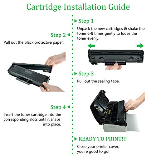 greencycle 2 Pack MLT-D115L D115L Black High Yield Toner Cartridge Compatible for Samsung Xpress SL-M2830DW SL-M2880FW SL-M2670 SL-M2620 SL-2620ND SL-2820DW SL-2820ND M2670FN M2670N M2870FD M2870FW