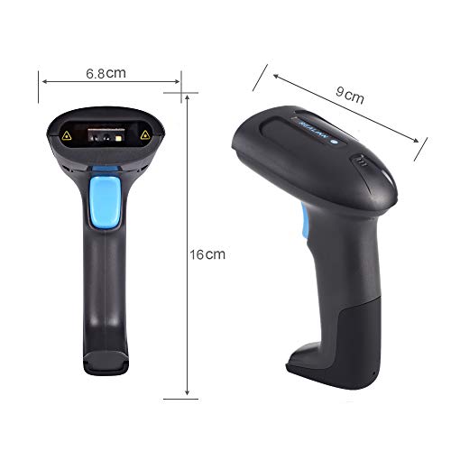 REALINN USB 2D QR Barcode Scanner Wired, Automatic Handheld Code Reader Dustproof Waterproof Shockproof Plug and Play Fast and Precise for Mobile Payment, Store, Supermarket, Warehouse