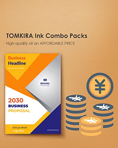 TOMKIRA PGI-270XL CLI-271XL 5 Color Value Pack Compatible with Canon Ink Cartridges 270 XL and 271 Combo High Yield to Use PIXMA MG6821 MG7720 TS9020 TS6020 MG6820 MG5720 (PGBK/C/M/Y/K)