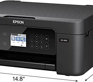 Epson_Printer XP 41 Series, All-in-One Wireless Color Inkjet Printer, Black, Print Copy Scan, 2.4" LCD, Hi-Speed USB, Auto 2-Sided Printing, Voice Activated, with MTC Printer Cable