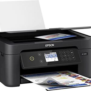 Epson_Printer XP 41 Series, All-in-One Wireless Color Inkjet Printer, Black, Print Copy Scan, 2.4" LCD, Hi-Speed USB, Auto 2-Sided Printing, Voice Activated, with MTC Printer Cable