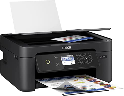 Epson_Printer XP 41 Series, All-in-One Wireless Color Inkjet Printer, Black, Print Copy Scan, 2.4" LCD, Hi-Speed USB, Auto 2-Sided Printing, Voice Activated, with MTC Printer Cable