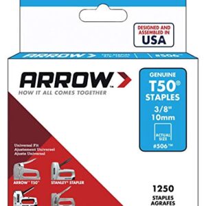 Arrow Fastener 50624SPTP 3/8" T50 Staples