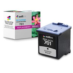 black ink cartridge for hewlett packard cc635a (hp 701)