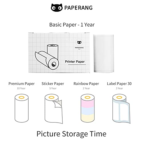 NEWKAOPU Pocket Printer Mini Mobile Printers Bluetooth Wireless Portable Thermal Printer Compatible with iOS and Android for Learning Assistance, Journal, Fun, Work,Notes, (P1-White)