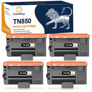 colorking compatible toner cartridge replacement for brother tn850 tn-850 tn 850 tn820 tn-820 tn 820 for brother hl-l6200dw hll6200dw mfc-l5900dw mfc-l5700dw hl-l5200dw mfc-l5850dw toner (4 black)