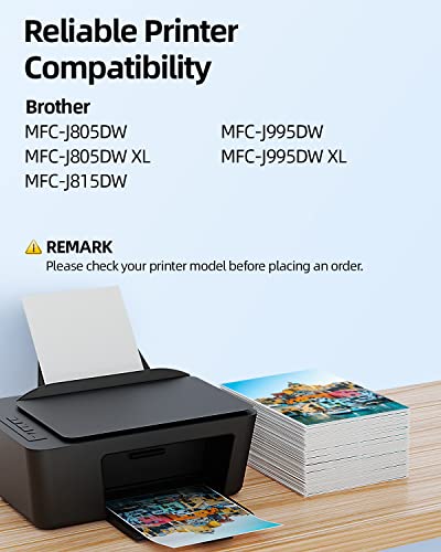 Compatible Brother LC3035 Ink Cartridges | High-Yield | 4 Pack | Latest Chipset ,Work with Brother MFC-J995DW, MFC-J805DW, MFC-J815DW XL for Brother LC3033 Ink Cartridges