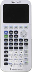 texas instruments ti-84 plus ce graphing calculator, white