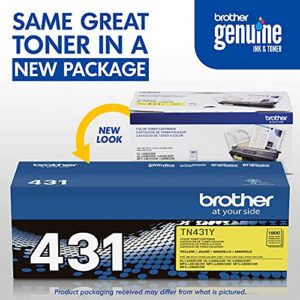 Brother Printer TN431Y Standard Yield Toner-Retail Packaging , Yellow