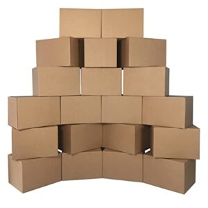 uboxes medium moving boxes 18″x14″x12″ (medium boxes – pack of 20)