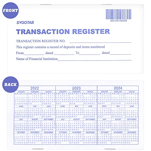 12 PCS Check registers for Personal Checkbook, Upgrade Checkbook Register and transactions Ledgers.