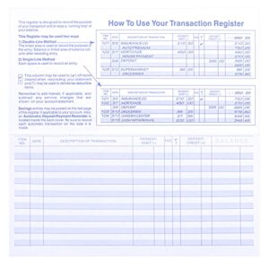 12 PCS Check registers for Personal Checkbook, Upgrade Checkbook Register and transactions Ledgers.