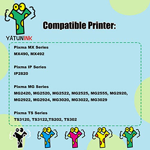 YATUNINK Remanufactured Ink Cartridge Replacements for Canon PG-245XL 245 XL 245XL PG-243 Black Ink Cartridge for Canon Pixma TR4522 MG2522 MG2922 TS302 MX490 MX492 TR4550 TS3122 Printer(1Black)