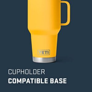 YETI Rambler 30 oz Travel Mug, Stainless Steel, Vacuum Insulated with Stronghold Lid, Alpine Yellow