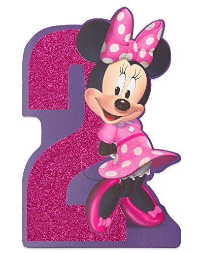 American Greetings 2nd Birthday Card for Girl (Minnie Mouse)