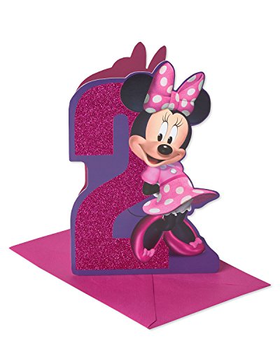 American Greetings 2nd Birthday Card for Girl (Minnie Mouse)