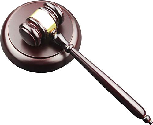 Apexstone Wooden Gavel and Block for Lawyer Judge Auction Sale