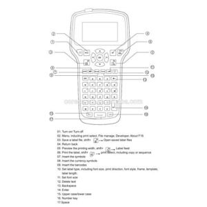 N/A Outdoor Portable Mini Mobile Label Maker Handheld Thermal Transfer Barcode Printer