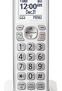 PANASONIC Additional Cordless Phone Handset for use with KX-TGD53x Series Cordless Phone Systems - KX-TGDA50W1 (White)