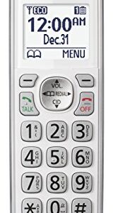 PANASONIC Additional Cordless Phone Handset for use with KX-TGD53x Series Cordless Phone Systems - KX-TGDA50W1 (White)