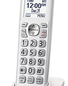 PANASONIC Additional Cordless Phone Handset for use with KX-TGD53x Series Cordless Phone Systems - KX-TGDA50W1 (White)