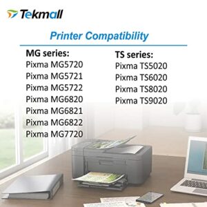 TekMall Compatible Ink Cartridges PGI-270XL CLI-271XL Ink 271 Ink 270 271XL 270XL Used for PIXMA MG7720 TS9020 TS8020 MG6821 TS9000 MG7700 MG6820 Printers 7 Pack (2*PGBK, BK, C, M, Y, GY)