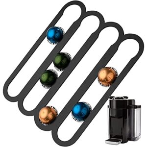 impresa capsule holder compatible with nespresso vertuoline capsule pods – vertically or horizontally mounted on walls or under cabinets, 14″ by 11.75″ (35cm x 30 cm) holds 20