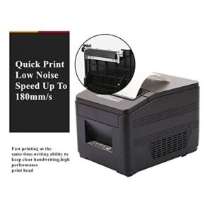 N/A Kitchen Receipt Printer 160mm/s High Speed 80mm for Supermarket Cashier Small Bill Issuing Machine UBS+Network Port