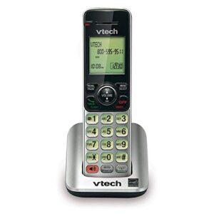 vtech cs6609 cordless accessory handset – requires a compatible phone system purchased separately (vtech cs6619, cs6629, cs6648, or cs6649),silver/black