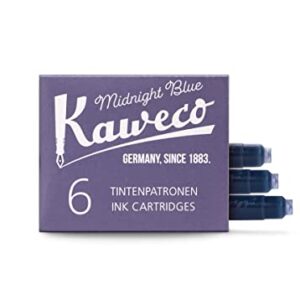 Kaweco Midnight Blue Ink cartridges (Pack of 6)