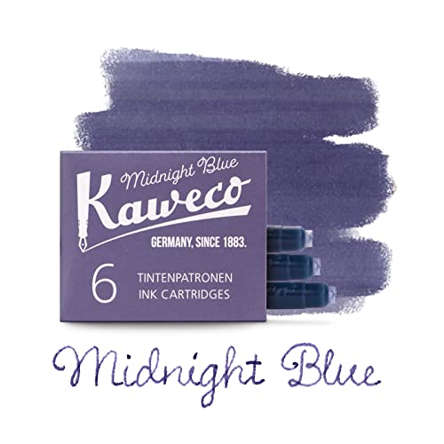 Kaweco Midnight Blue Ink cartridges (Pack of 6)