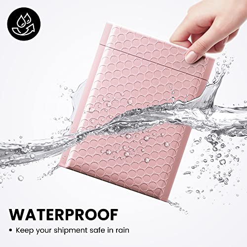 Fuxury Bubble Mailers 6x10 Inch 100 Pack, Sakura Pink Padded Envelopes, Self Seal Waterproof Mailing Envelopes Bubble Padded, Shipping Bags for Mailing,Packaging, Small Business, Boutique, Bulk #0