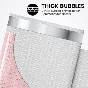 Fuxury Bubble Mailers 6x10 Inch 100 Pack, Sakura Pink Padded Envelopes, Self Seal Waterproof Mailing Envelopes Bubble Padded, Shipping Bags for Mailing,Packaging, Small Business, Boutique, Bulk #0