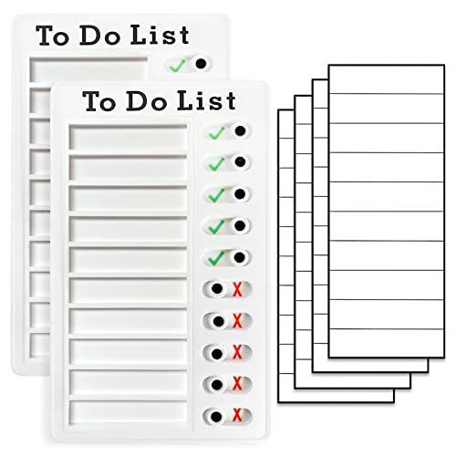 2 Pieces Chore Chart for Adults to do List My Chores Checklist Task Board Sliding Routine Chart for Kids Rv Reminder